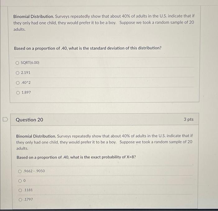 Binomial Distribution. Surveys repeatedly show that | Chegg.com