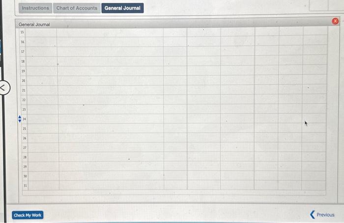 Solved Instruetions Chart of Accounts General Journal | Chegg.com