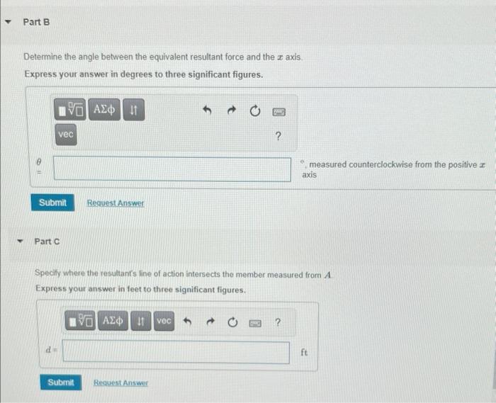 Assume F1=220lb,F2=80lb, and F3=130lb in Replace the | Chegg.com