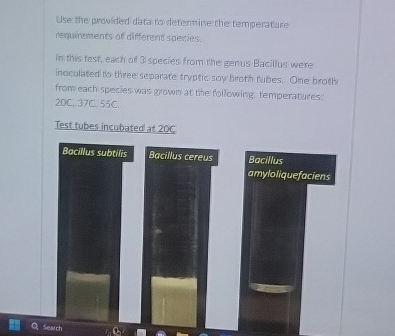 Solved Use the provided data to deternine the temperature: | Chegg.com