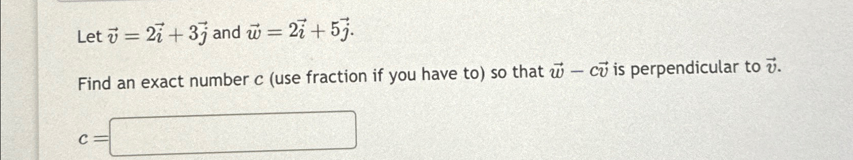 Solved Let vec(v)=2vec(i)+3vec(j) ﻿and | Chegg.com