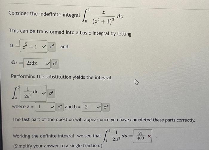 Solved S This can be transformed into a basic integral by | Chegg.com