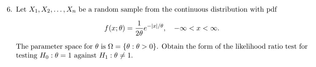 Solved Let x1,x2,dots,xn ﻿be a random sample from the | Chegg.com