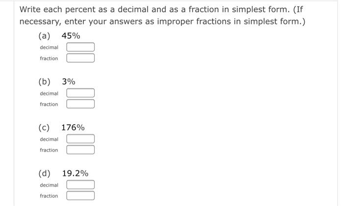 Solved Use the percent equation to answer each question. (a) | Chegg.com