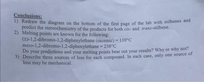 Solved i need help with the calculations and the conclusions | Chegg.com