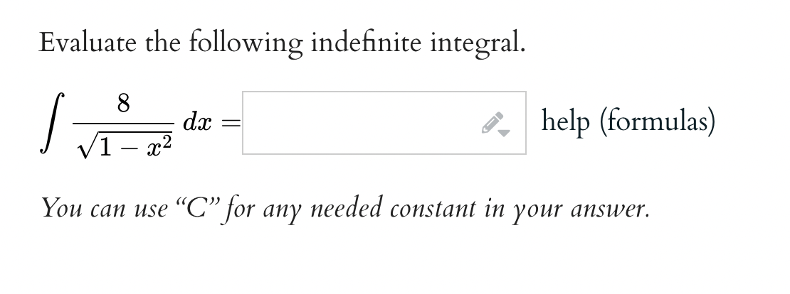 Solved Evaluate the following indefinite | Chegg.com