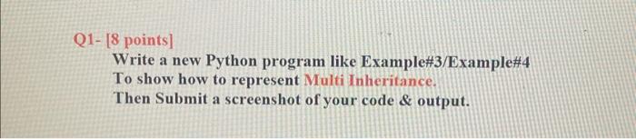 Solved 1- [8 points] Write a new Python program like | Chegg.com