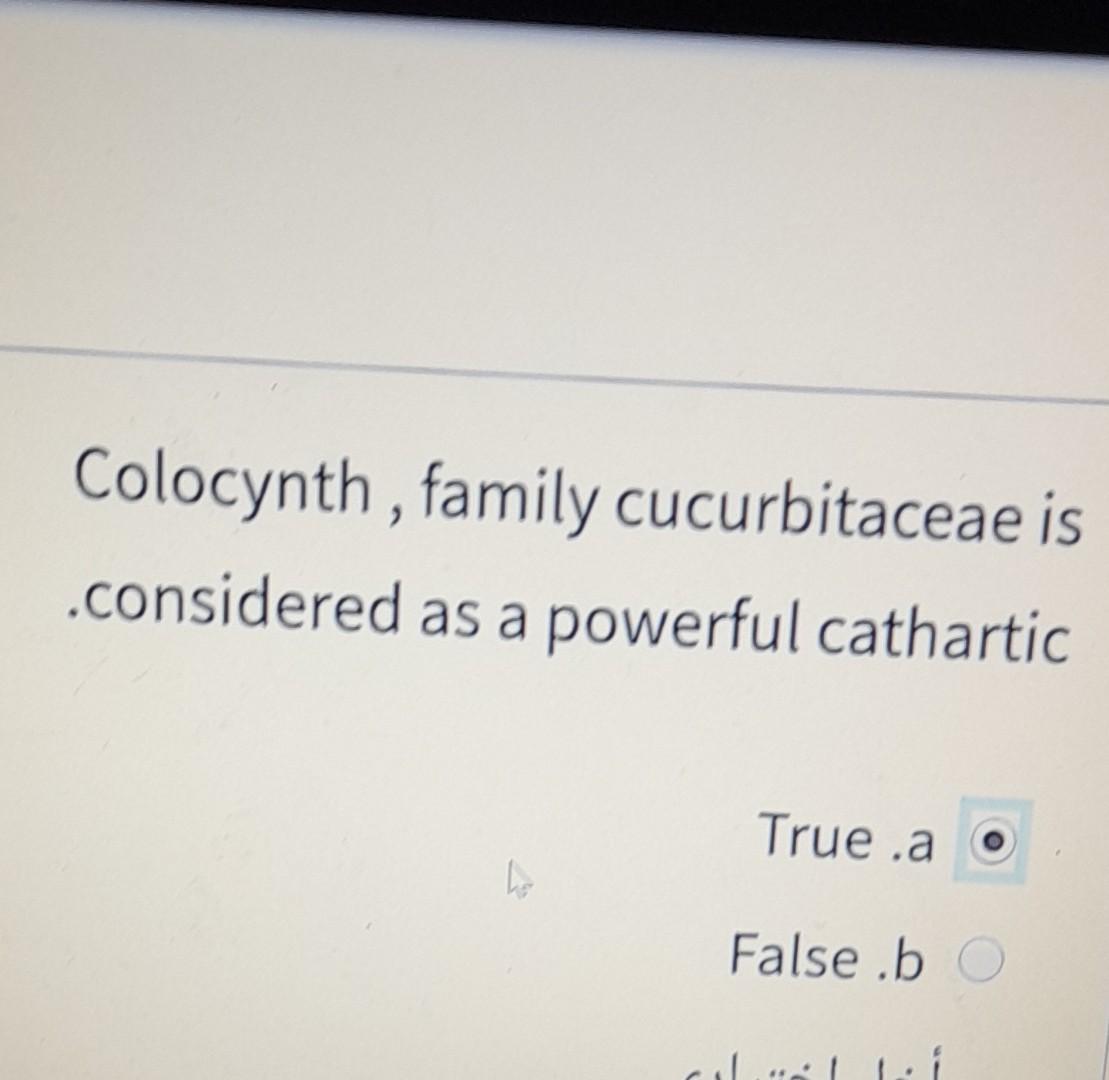 Solved Colocynth , family cucurbitaceae is .considered as a | Chegg.com