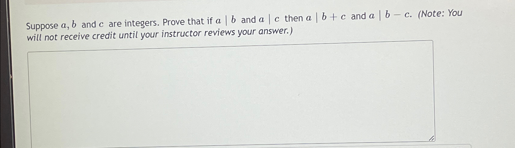 Solved Suppose a,b ﻿and c ﻿are integers. Prove that if a|b| | Chegg.com