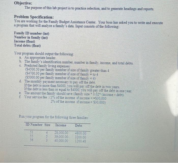 Solved The purpose of this lab project is to practice | Chegg.com