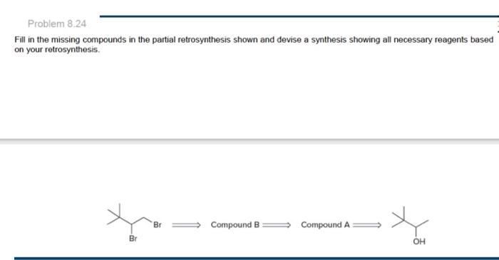 Solved Fill in the missing compounds in the partial | Chegg.com