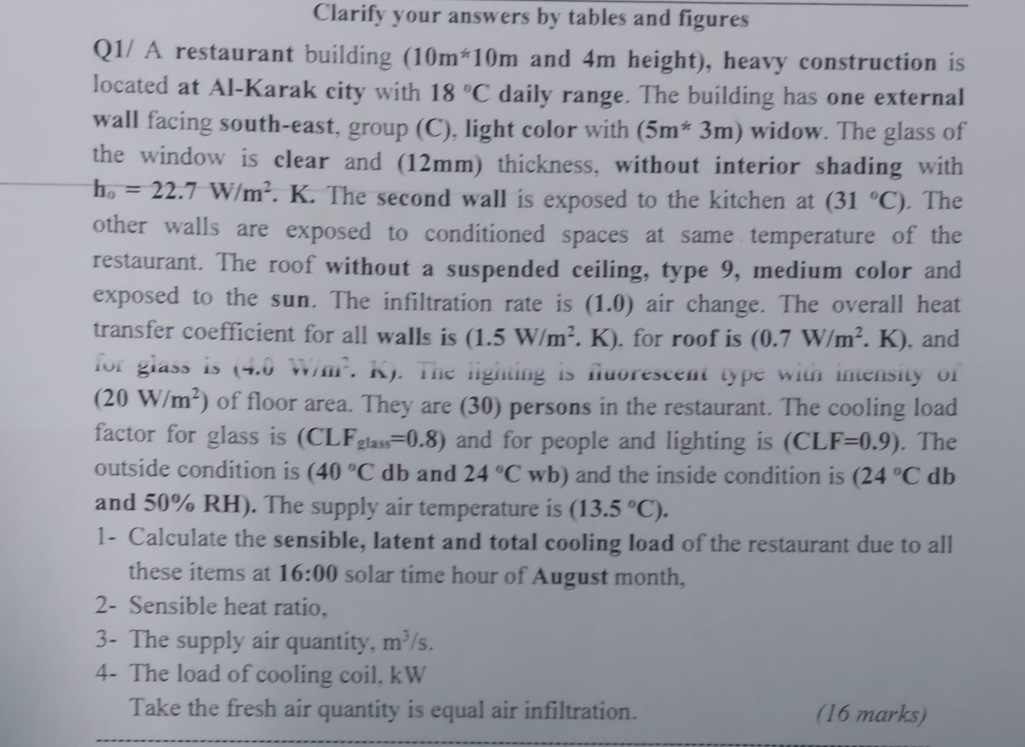 Solved Clarify your answers by tables and figuresQ1/ ﻿A | Chegg.com
