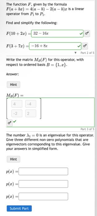 The function F, given by the formula | Chegg.com