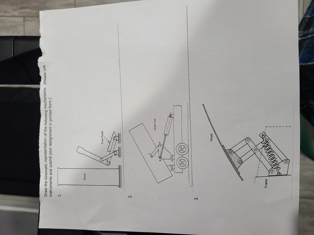 Solved Draw the kinematic representation of the following | Chegg.com