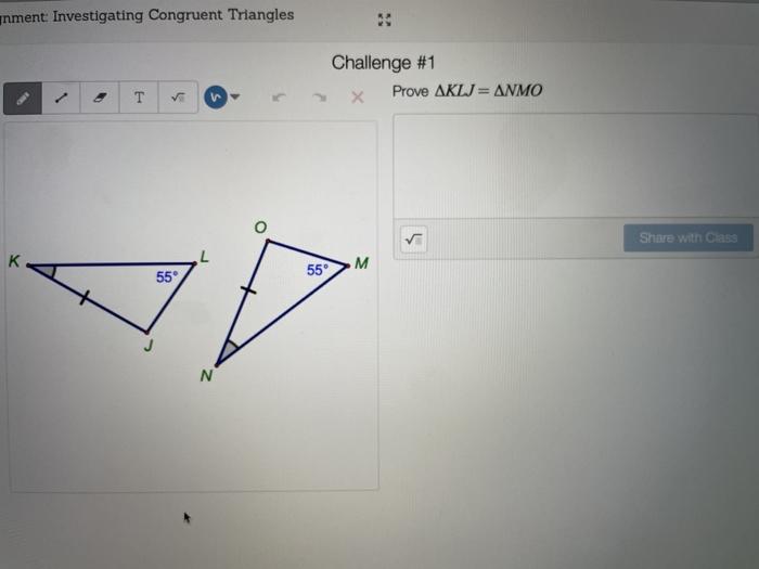 Solved inment: Investigating Congruent Triangles Challenge | Chegg.com