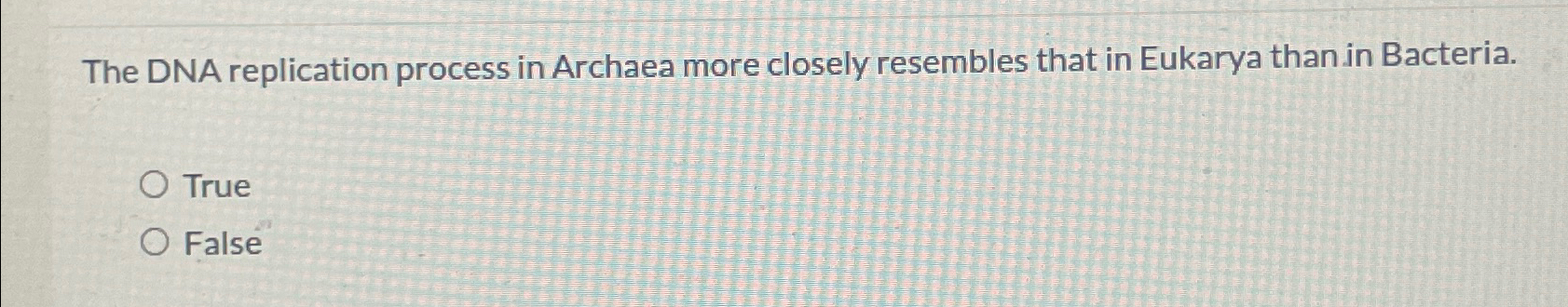 Solved The DNA replication process in Archaea more closely | Chegg.com