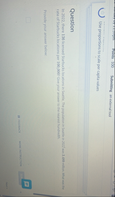 Solved Points 100 ﻿Submitting an external toolUse | Chegg.com