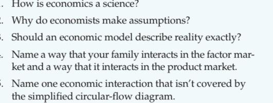 Solved How is economics a science? Why do economists make | Chegg.com