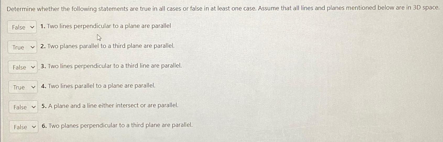 Solved Determine whether the following statements are true | Chegg.com