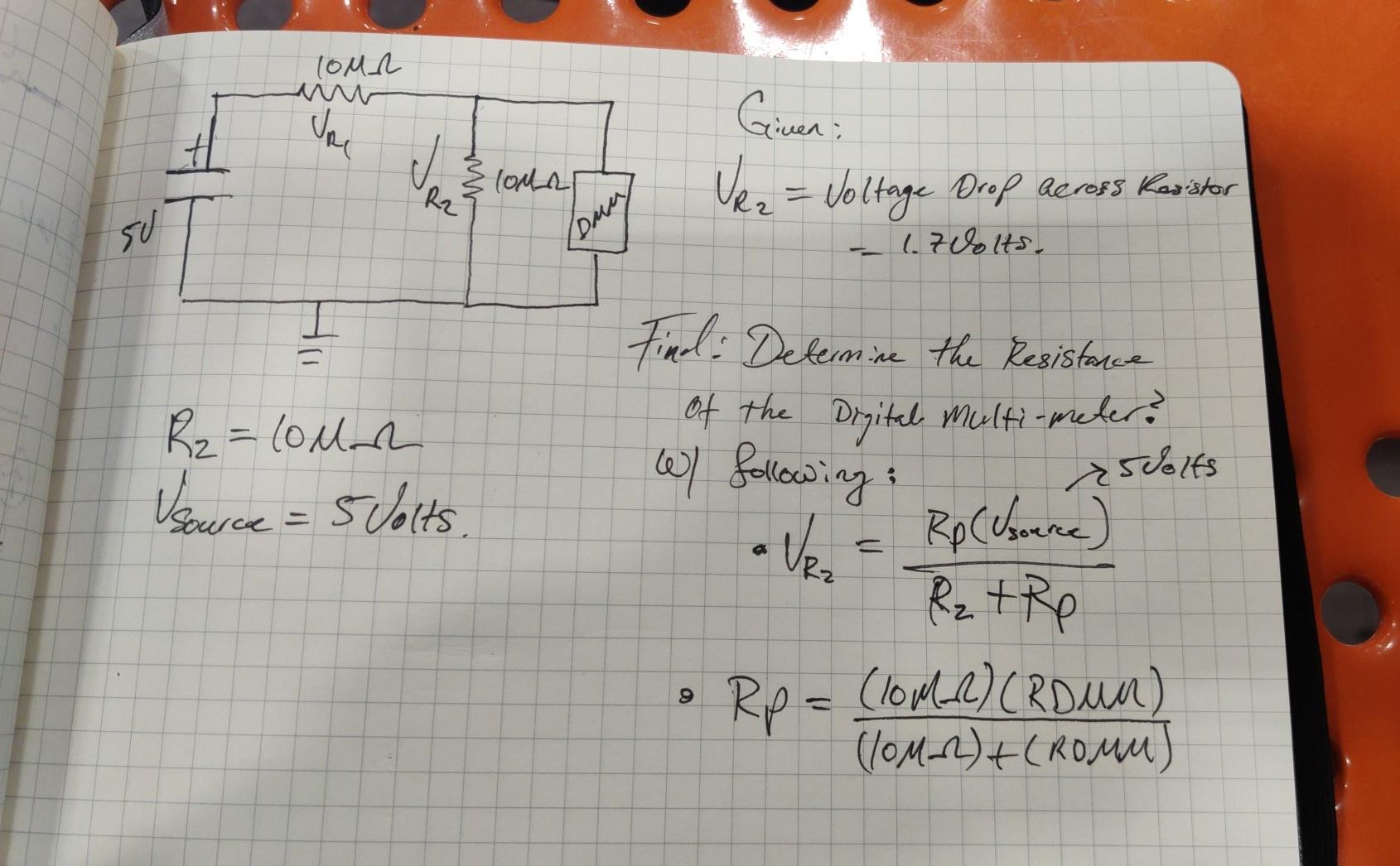 Solved Find the parallel resistance and DMM resistance of | Chegg.com
