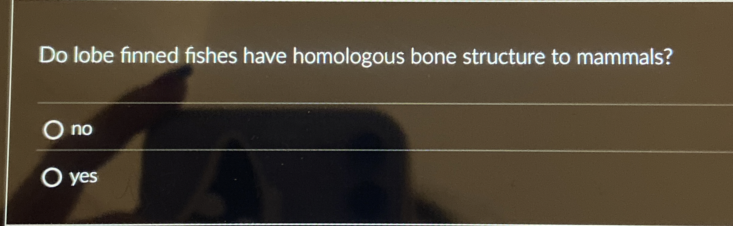Solved Do lobe finned fishes have homologous bone structure | Chegg.com