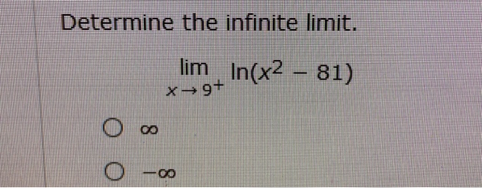 Solved Determine the infinite limit. 1 - x lim *2 (x - 2)2 0 | Chegg.com Solved Determine the infinite limit. 1 - x lim *2 (x - 2)2 0 | Chegg.com