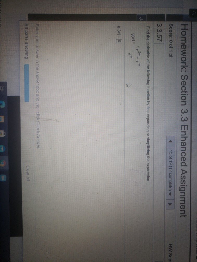 Solved Homework Section 3 3 Enhanced Assignment Score 0 Of