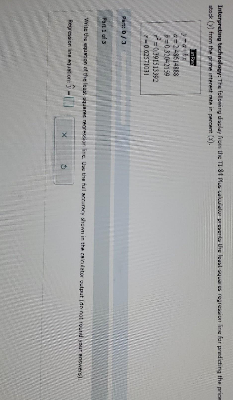 Solved Interpreting technology: The following display from | Chegg.com