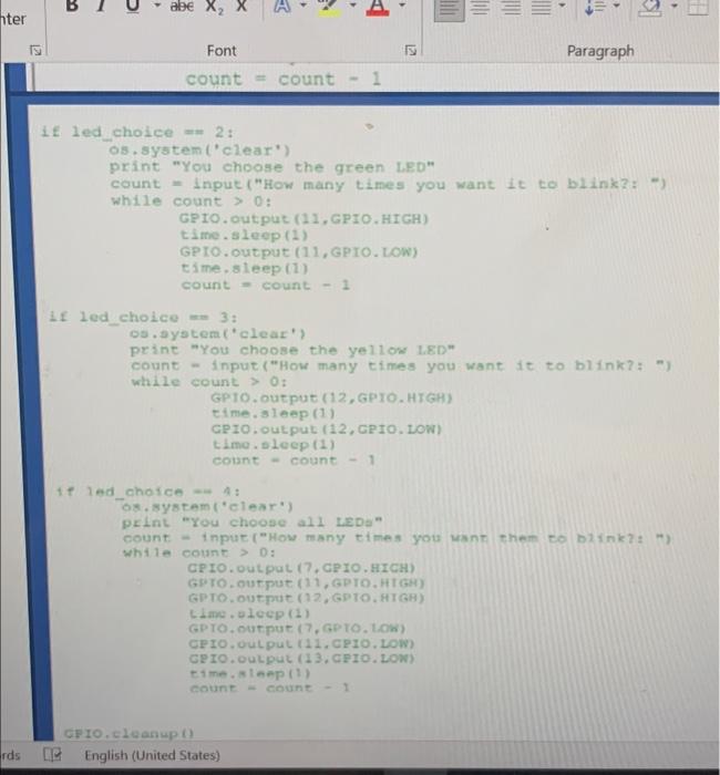 Solved matramo Clipboard Font inport RPI mu.GPIO as GP10 | Chegg.com