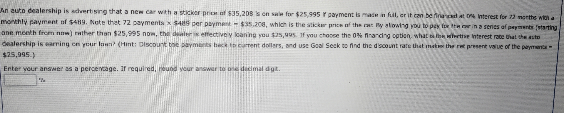 Solved An auto dealership is advertising that a new car with | Chegg.com