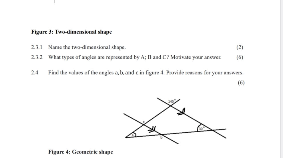 Solved Figure 3: Two-dimensional shape2.3.1 ﻿Name the | Chegg.com