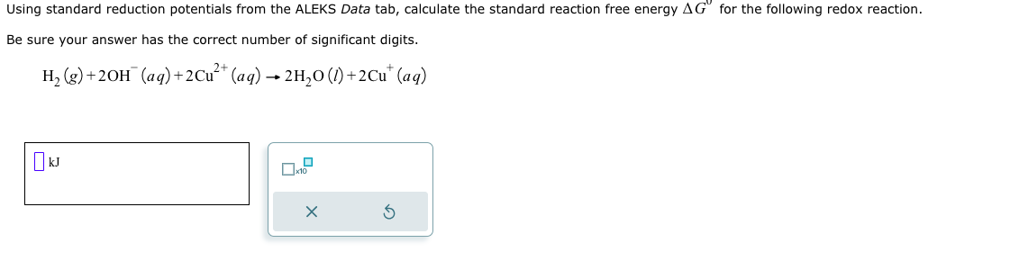 Solved Using standard reduction potentials from the ALEKS | Chegg.com