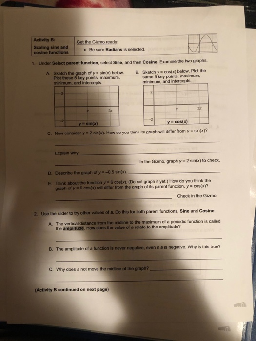 Solved Name: Date Student Exploration: Translating and | Chegg.com
