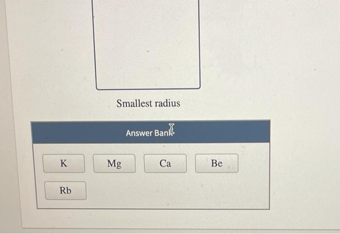 Solved Arrange these elements according to atomic radius. | Chegg.com
