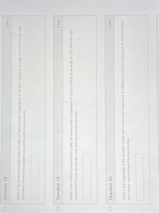 Solved What is the horizontal component of a take-off | Chegg.com