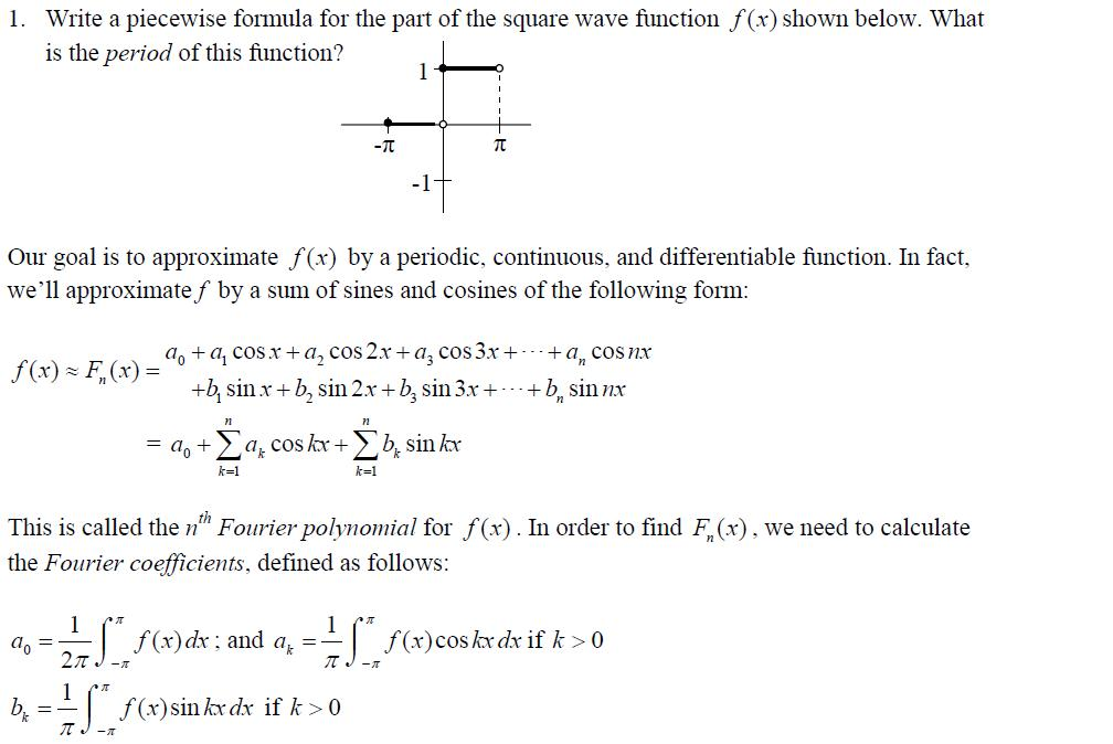 Solved Write a piecewise formula for the part of the square | Chegg.com