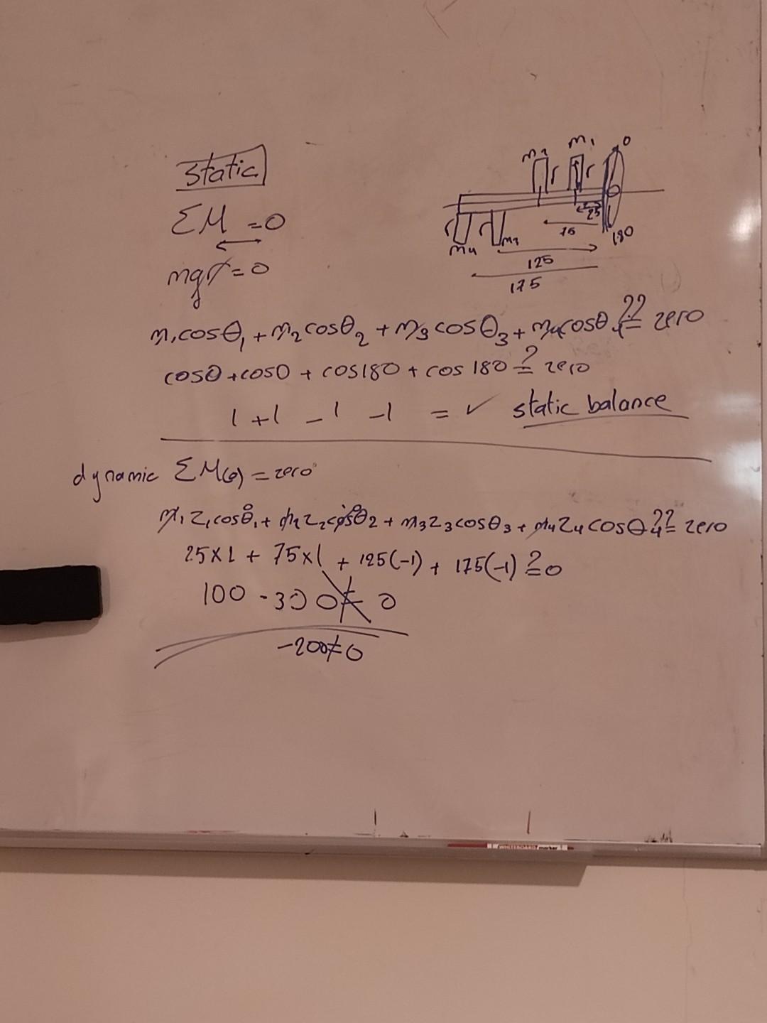 Solved Experiment 1 : simple dynamic and static balance (( | Chegg.com