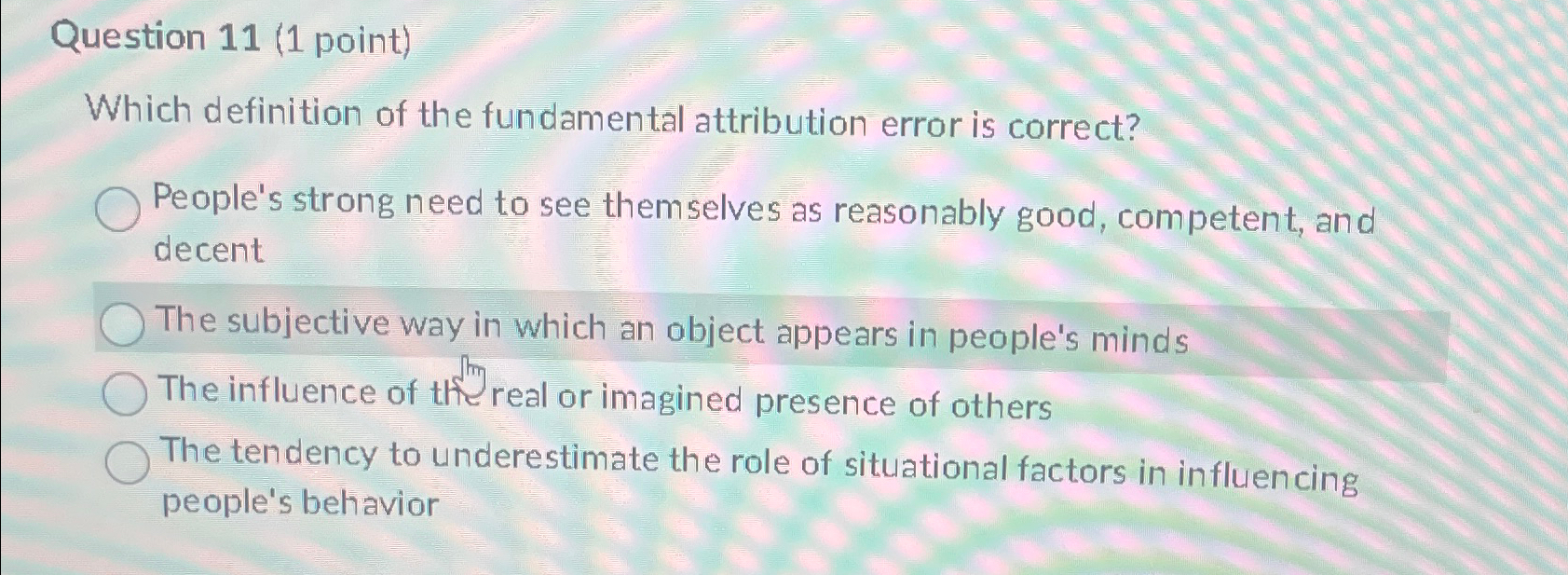 Solved Question 11 (1 ﻿point)Which definition of the | Chegg.com