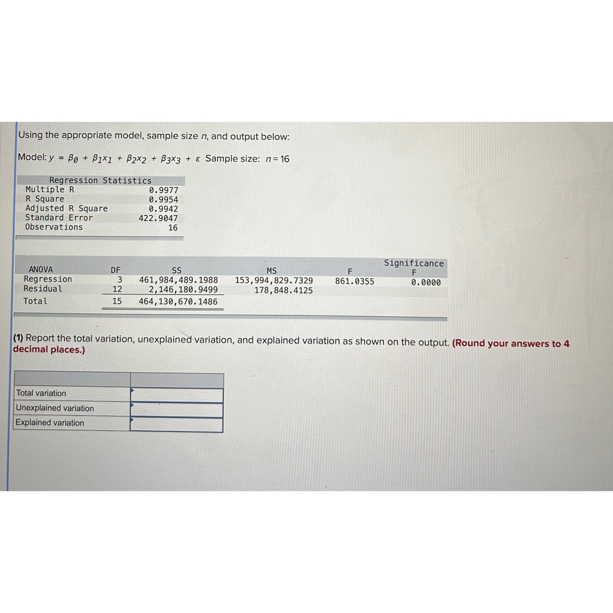 Solved Using the appropriate model, sample size n, ﻿and | Chegg.com