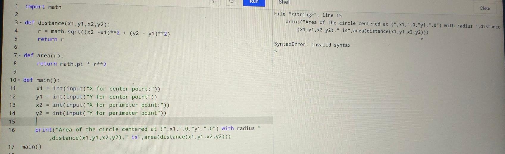 Solved can someone help me with this syntax error: how do I | Chegg.com