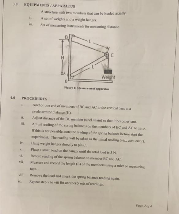 Solved EXPERIMENT 2 AXIALLY LOADED MEMBERS LEARNING | Chegg.com