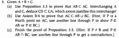 Solved Given A*B*C.(a) ﻿Use Proposition 3.3 ﻿to prove that | Chegg.com