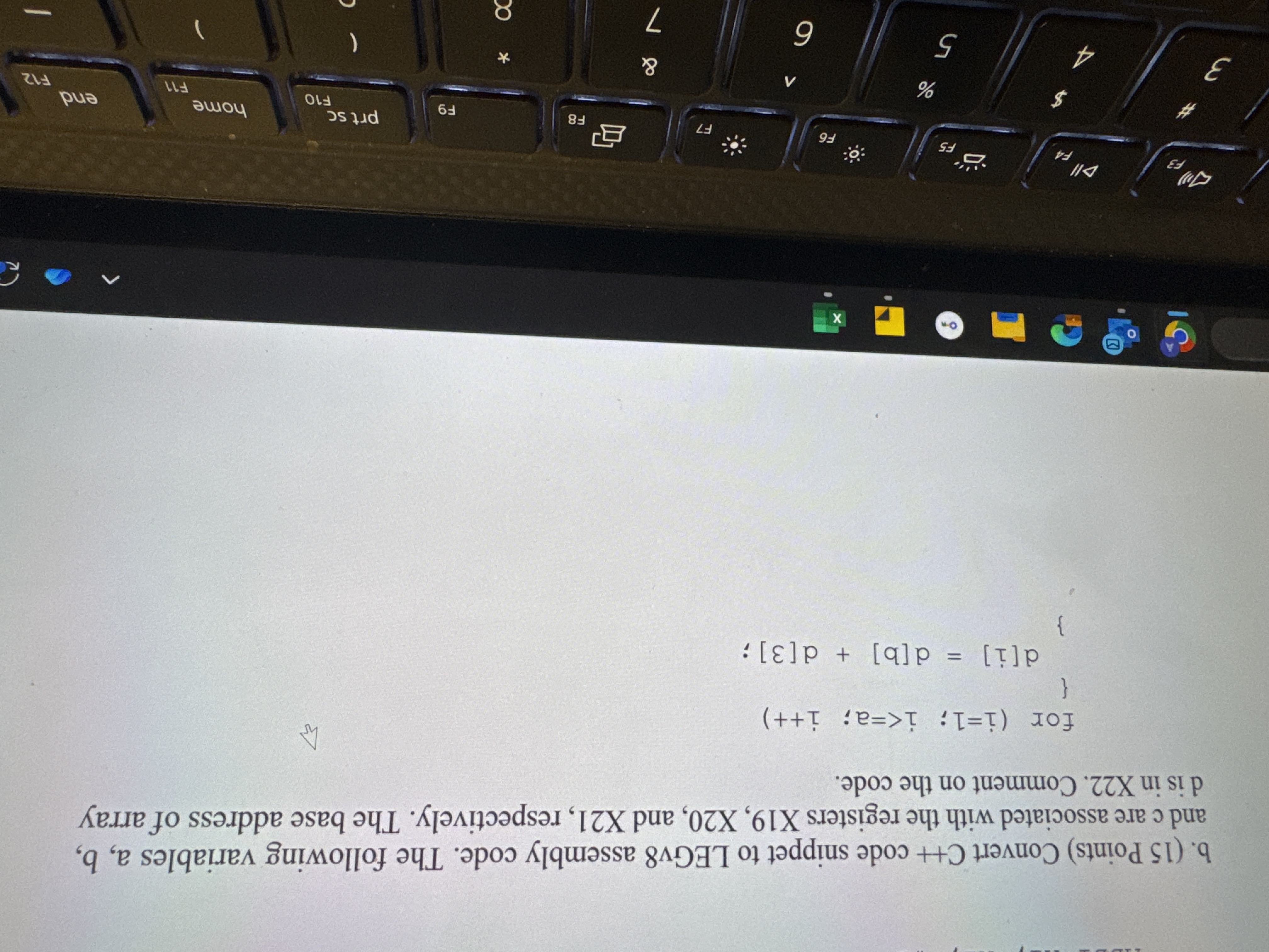 Solved b. ( 15 ﻿Points) ﻿Convert C++ ﻿code snippet to LEGv8 | Chegg.com