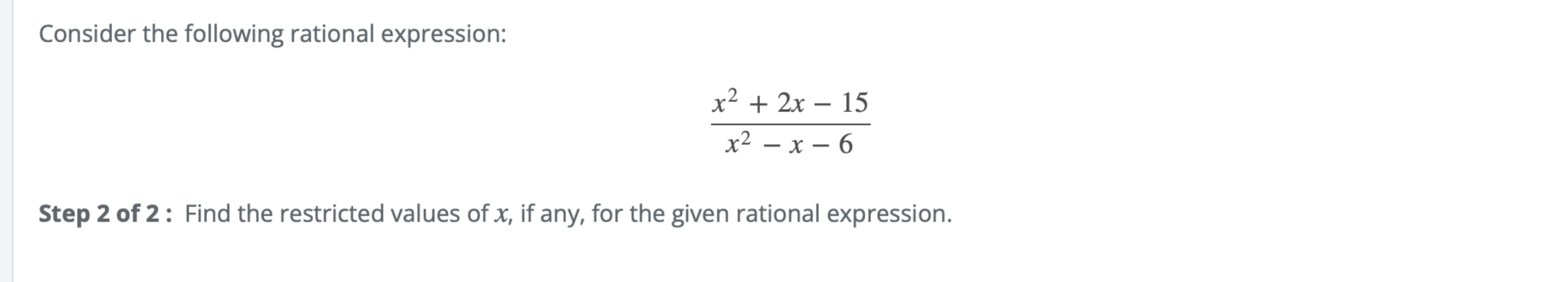 Solved Consider the following rational | Chegg.com