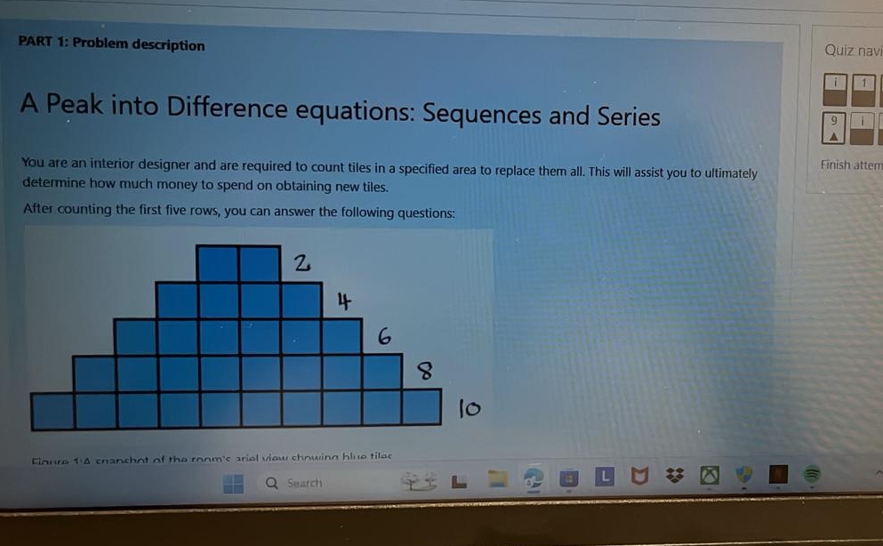 Solved PART 1: Problem descriptionA Peak into Difference | Chegg.com