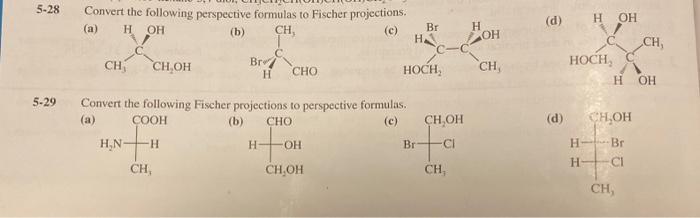 Solved 5-28 Convert the following perspective formulas to | Chegg.com