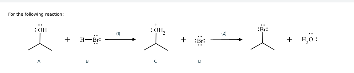 Solved Part 4 ﻿of 4Draw the mechanism using curved arrows to | Chegg.com