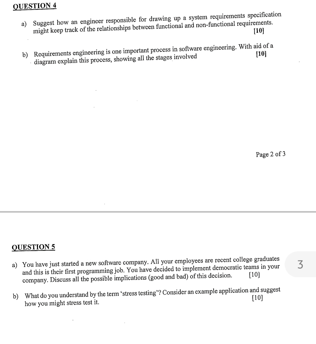 QUESTION 4a) ﻿Suggest how an engineer responsible for | Chegg.com