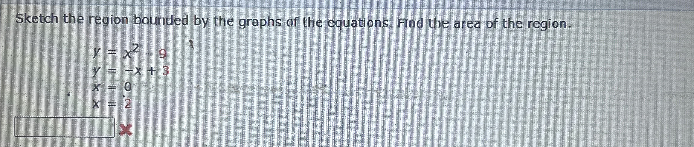 Solved Sketch the region bounded by the graphs of the | Chegg.com