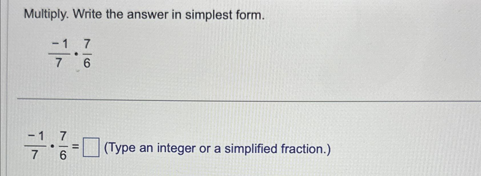 Solved Multiply. Write the answer in simplest | Chegg.com
